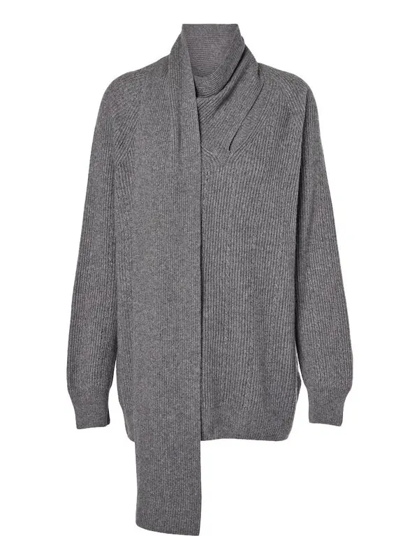 Etro Wool-blend Ribbed Sweater - Grey