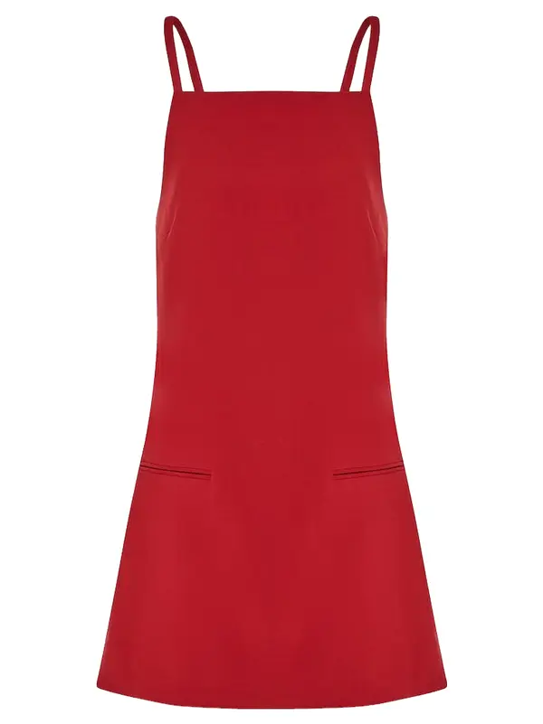 Staud Rhythm Mini Dress - Red