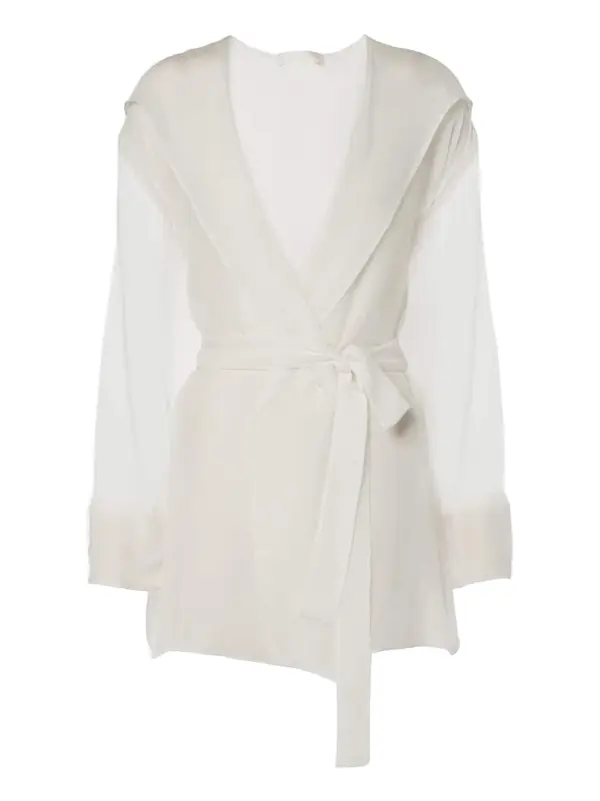 Max Mara Silk Chiffon Jacket - White