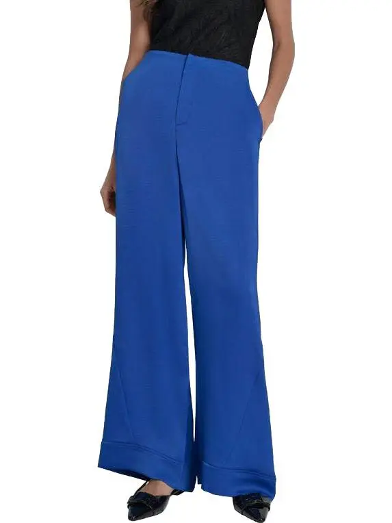Dkny Wide Leg Trousers - Classic Blue