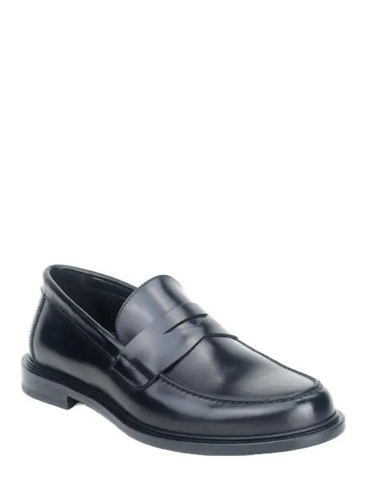 WARFIELD & GRAND Preeminent Penny Loafer - Black
