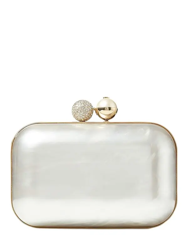JIMMY CHOO Cloud Handheld Clutch - Ivory