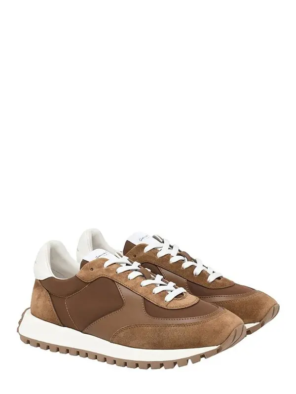 GIANVITO ROSSI Gravel Sneaker - Brown Nappa Leather