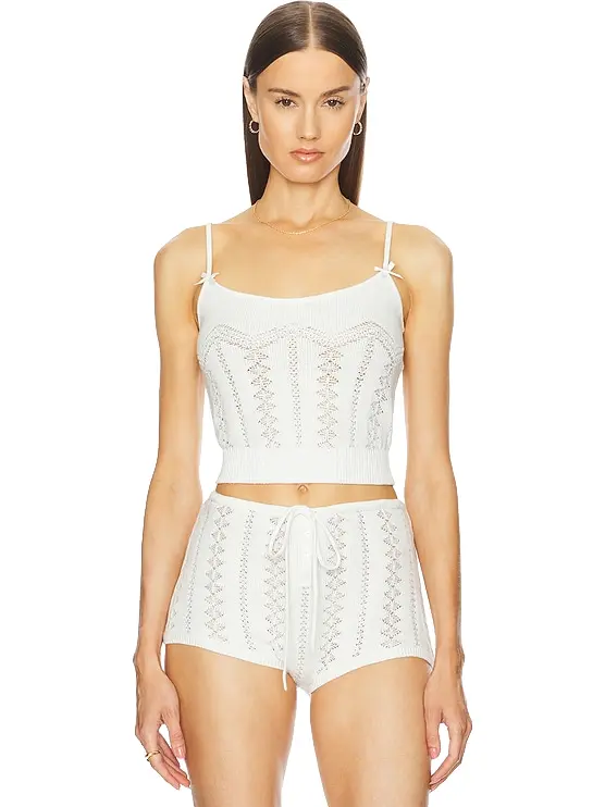 HELSA Adam Tank Top - Ivory