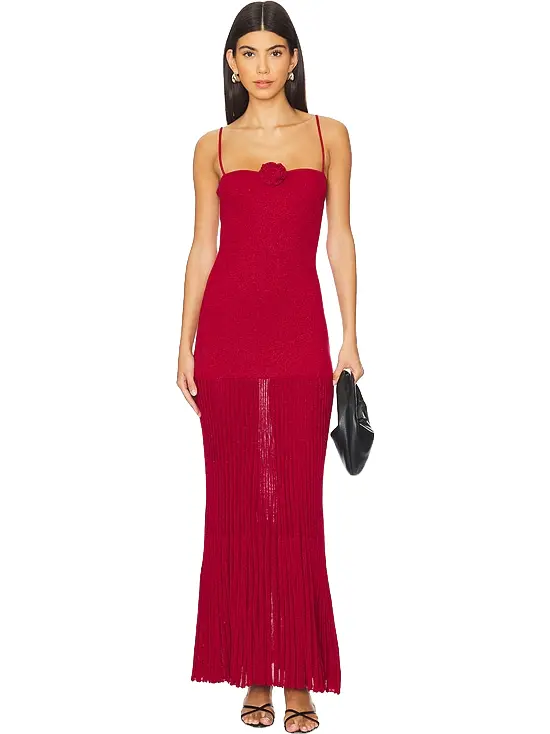 LOVERS AND FRIENDS Aster Maxi Dress - Red