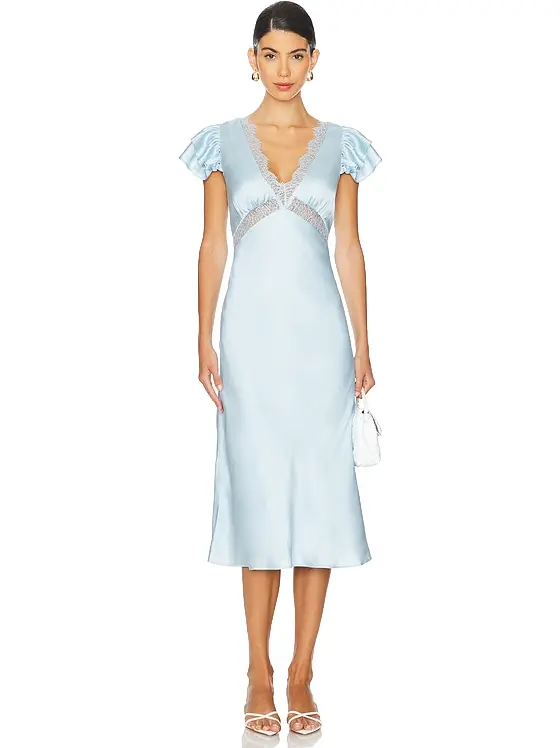 Tularosa Kayla Midi Dress - Dream Blue