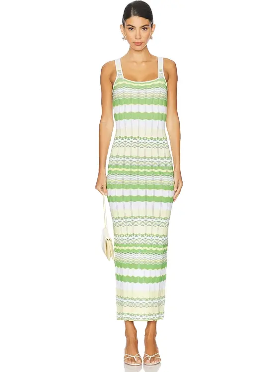 Tularosa Phila Maxi Dress - Green Multi