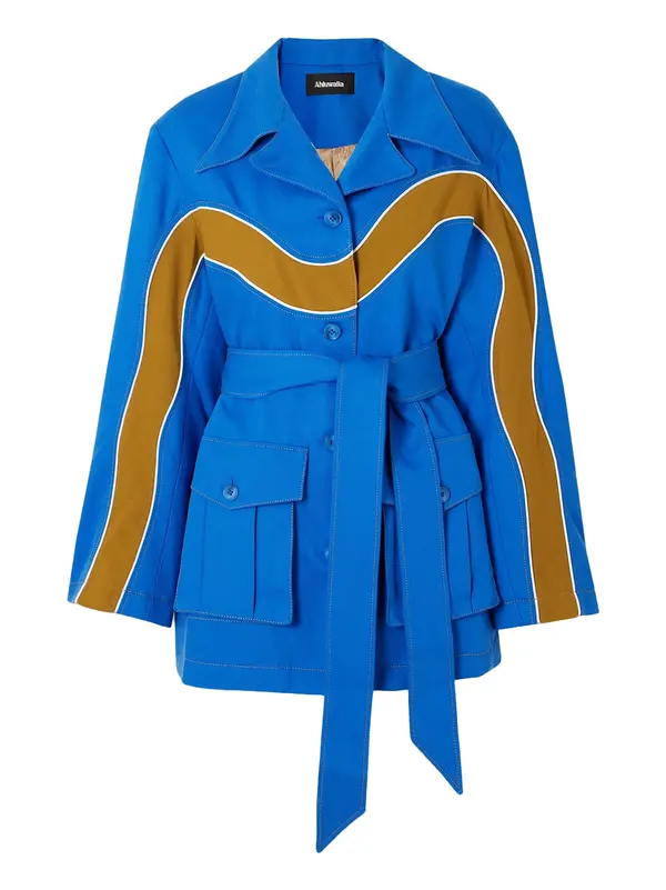 Ahluwalia Lagos Belted Jacket - Cobalt Blue