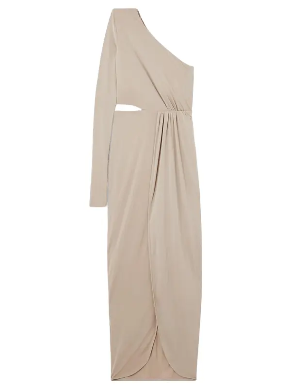 Gauge81 Suani One-sleeve Maxi Dress - Beige