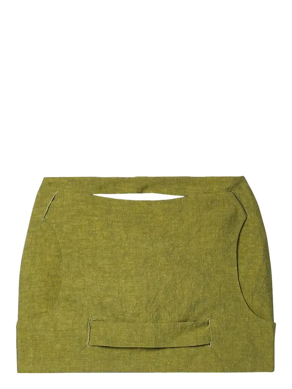 Gauge81 Valka Cutout Mini Skirt - Army Green