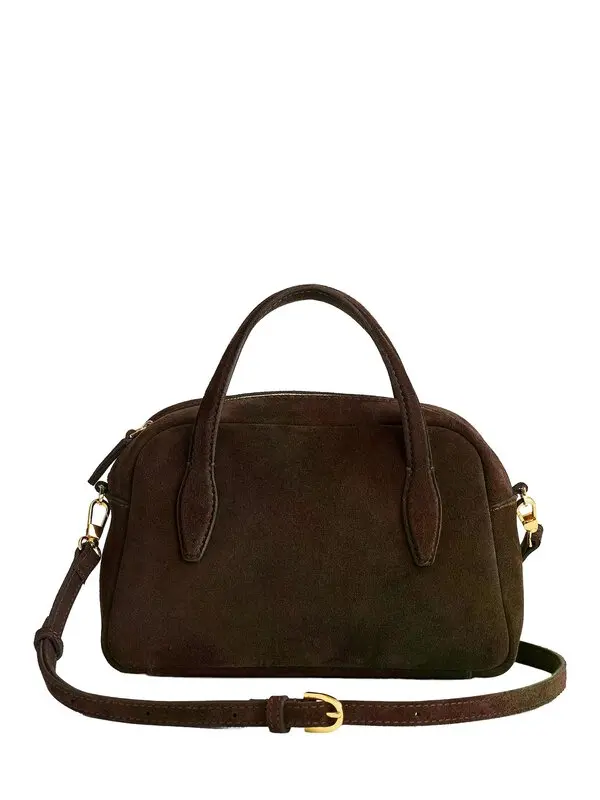 Madewell Suede Crossbody Bag - Dark Carob