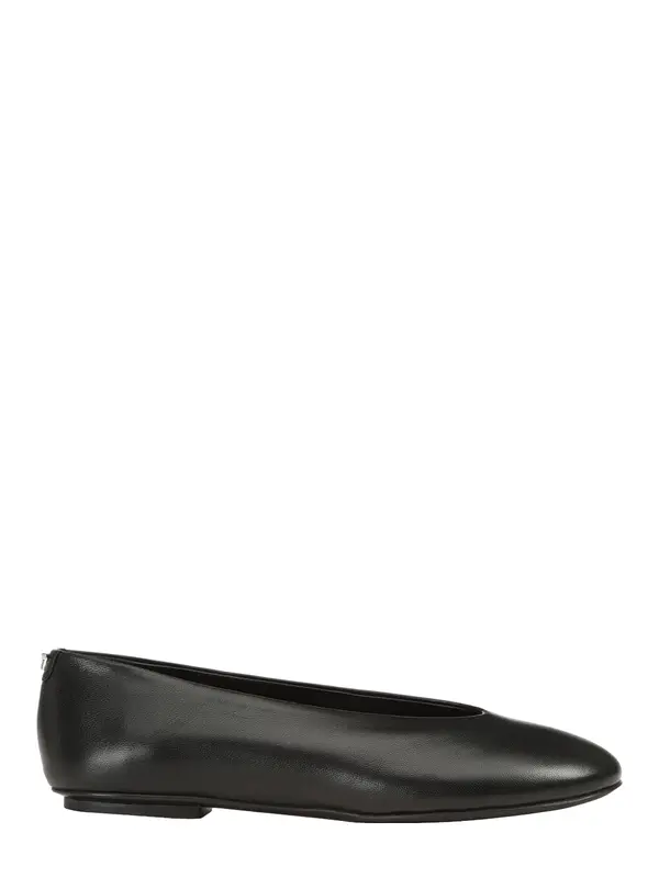 SERGIO ROSSI Arc Ballerinas - Black