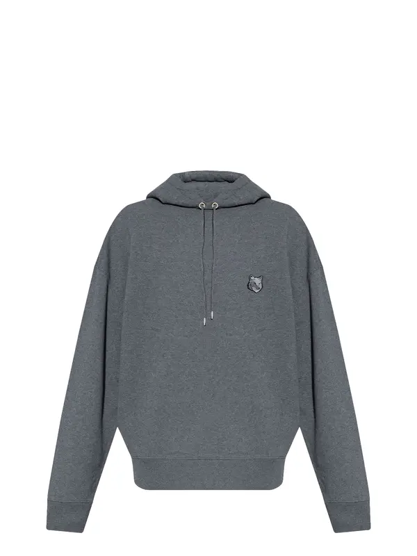 Maison Kitsuné Bold Fox Head Oversized Hoodie - Grey