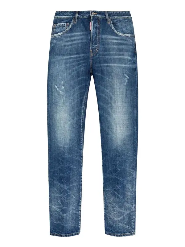 Dsquared2 Layered Distressed Jeans - Blue