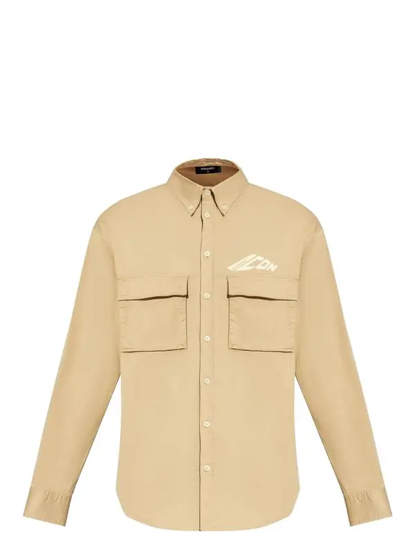 Dsquared2 Iconic Cotton Shirt - Neutrals