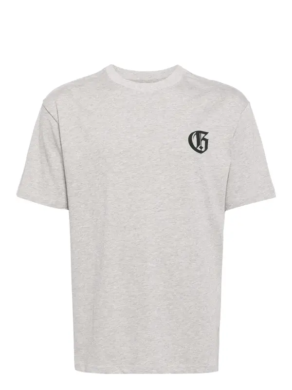 GROUND ZERO Logo-print Cotton T-shirt - Grey