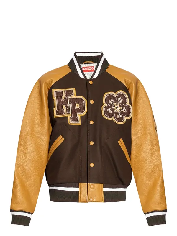 Kenzo Boke Flower Varsity Jacket - Brown