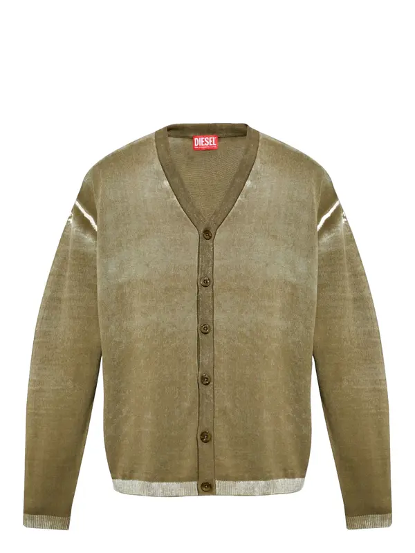 Diesel V-neck Cardigan - Green