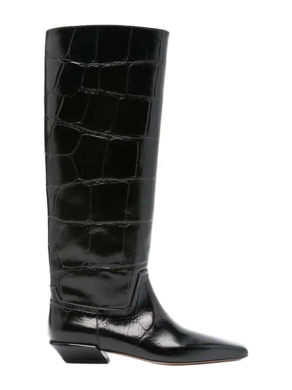 Paris Texas Leather Boots - Black