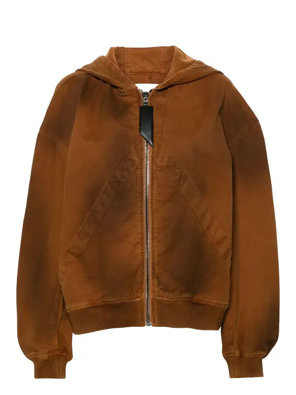 Attico Cotton Canvas Jacket - Brown