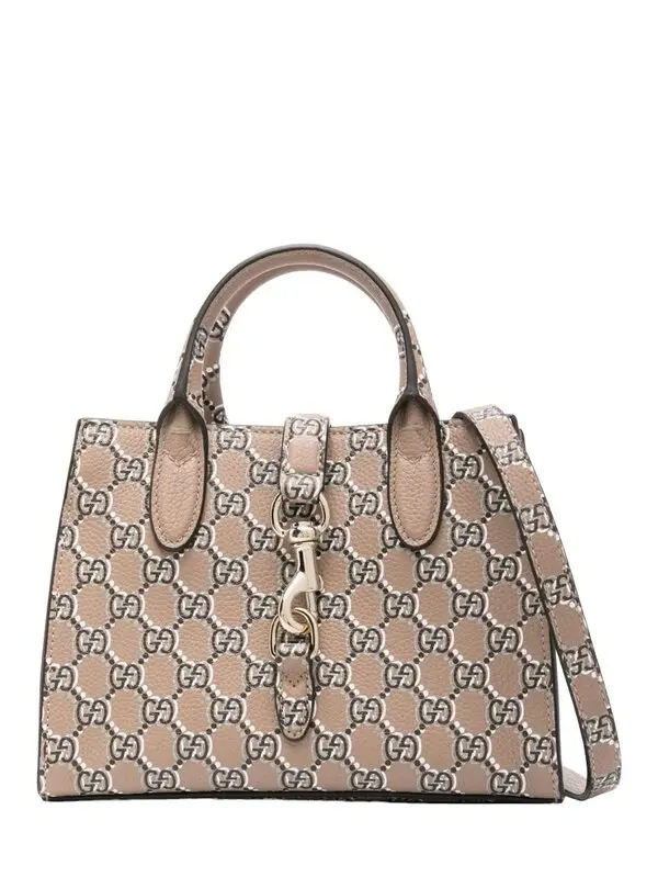Gucci Small Gg Jackie Tote Bag - Brown