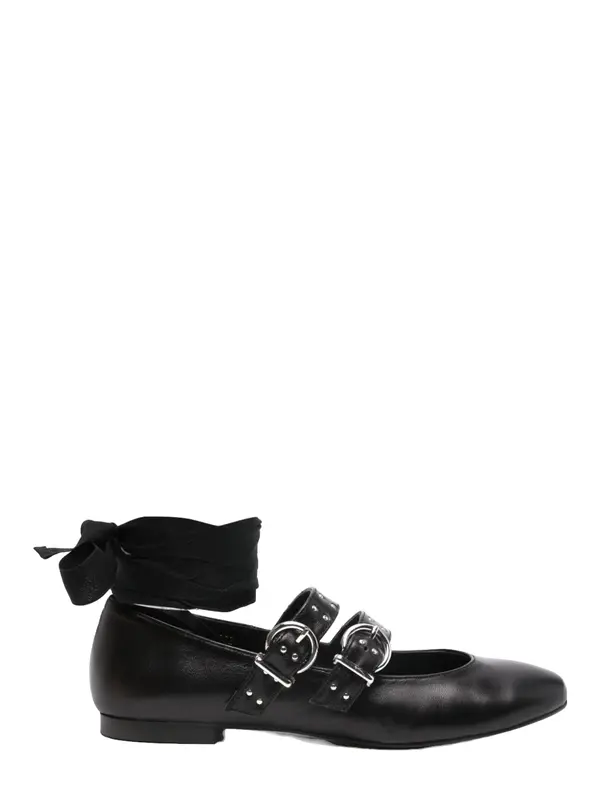 ALOHAS Thekla Leather Ballet Flats - Black