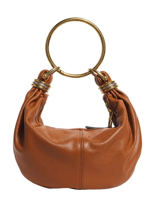 Chloé Small Leather Hobo Bag - Brown