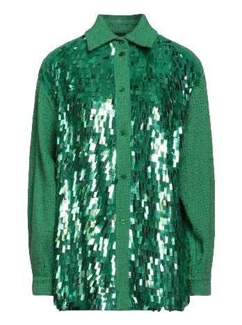 Pinko Shirt In Cotton, Polyester, And Acrylic - Green