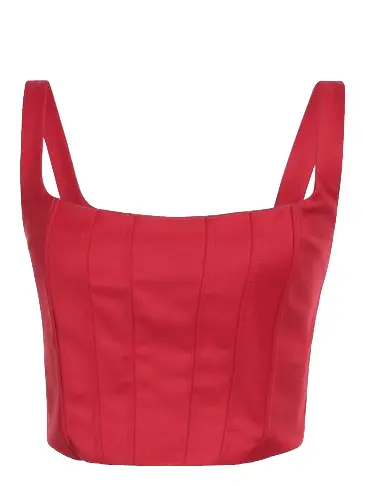 Pinko Top In Polyester, Viscose, And Elastane - Red