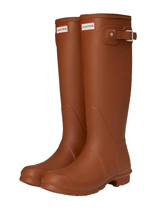 Hunter Original Tall Buckled Waterproof Boots - Brown
