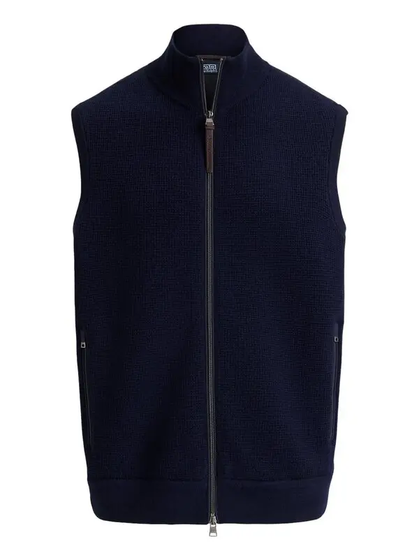 Ralph Lauren Full-zip Sweater Vest - Navy Combo