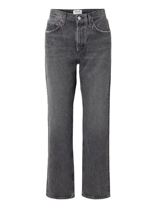 AGOLDE Valen Mid-rise Straight-leg Jeans - Gray