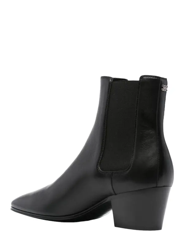 Casadei 50mm Leather Boots - Black