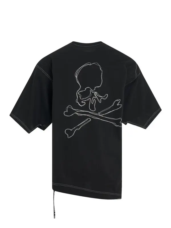 MASTERMIND WORLD Printed Cotton T-shirt - Black