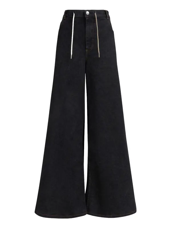 Marni High-rise Wide-leg Jeans - Black