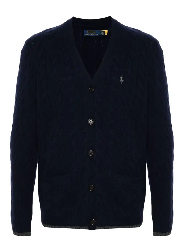 Polo Ralph Lauren Pony-embroidered Cardigan - Blue