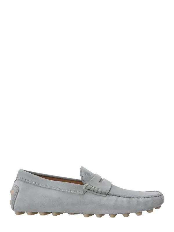 TOD'S Gommino Bubble Suede Driving Shoes - Grey