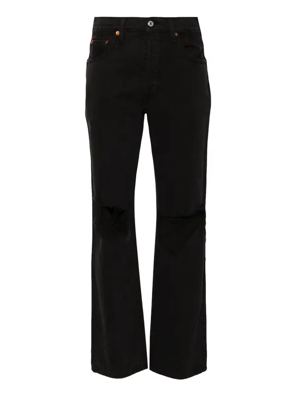 RE/DONE High-waisted Flared-leg Jeans - Black