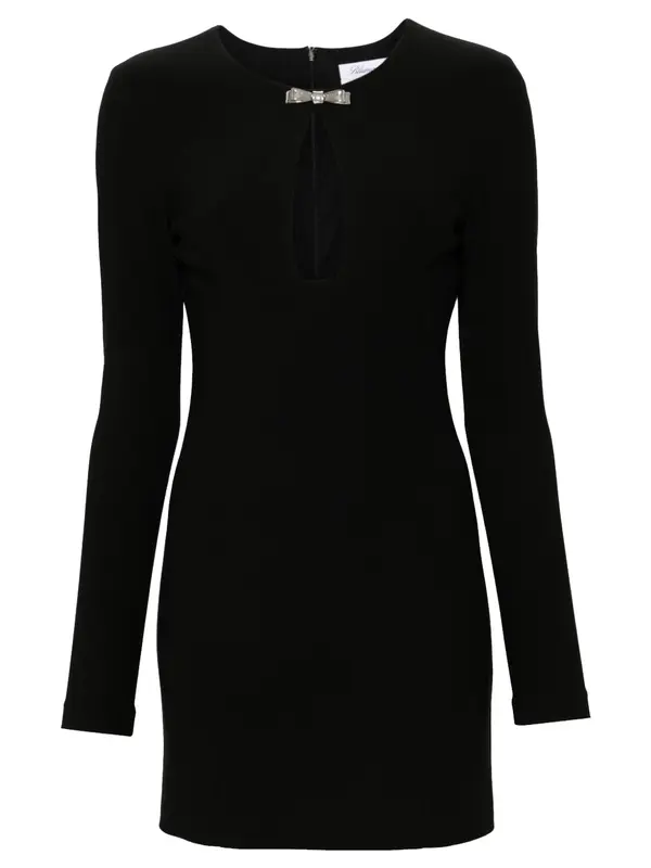 Blumarine Cut-out Mini Dress - Black
