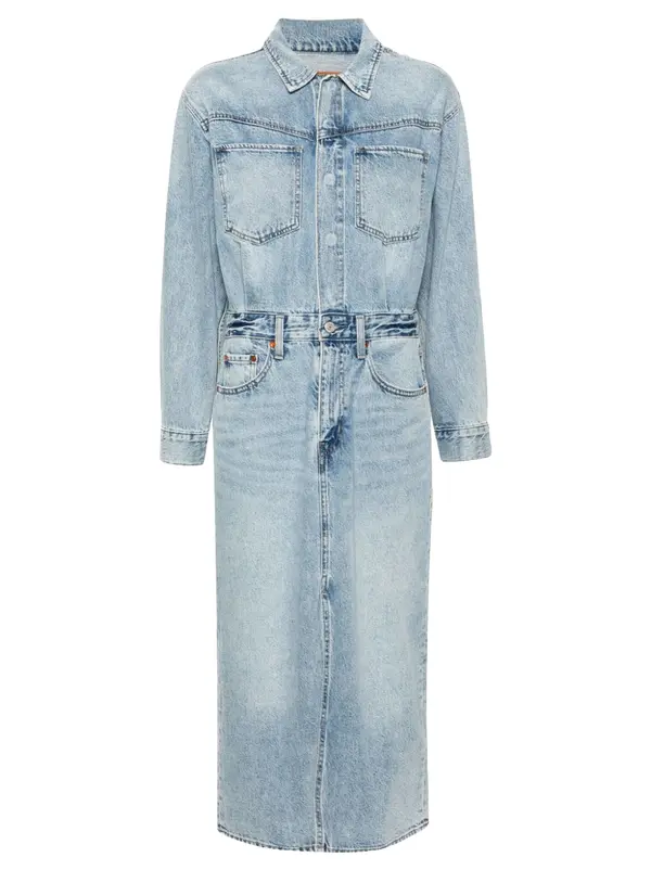 LEVI'S Mini Logo-tag Midi Dress - Blue