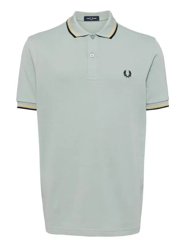 Fred Perry Logo-embroidered Cotton Polo Shirt - Green
