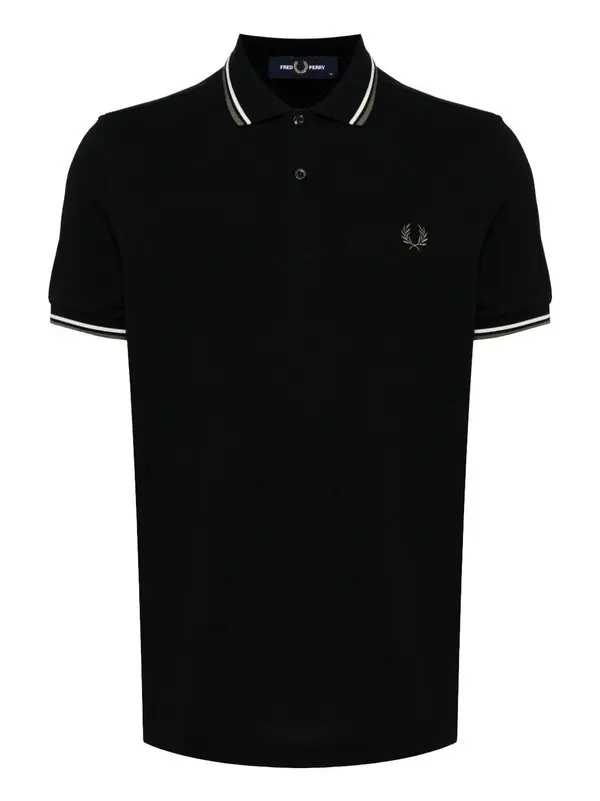 Fred Perry Twin Tipped Polo Shirt - Black