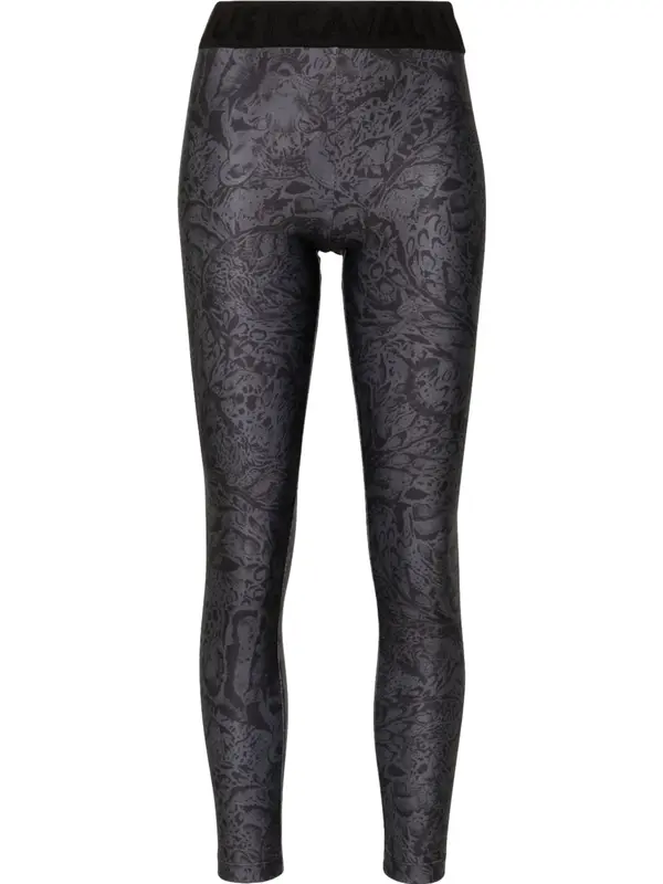 Just Cavalli Leopard-print Leggings - Grey