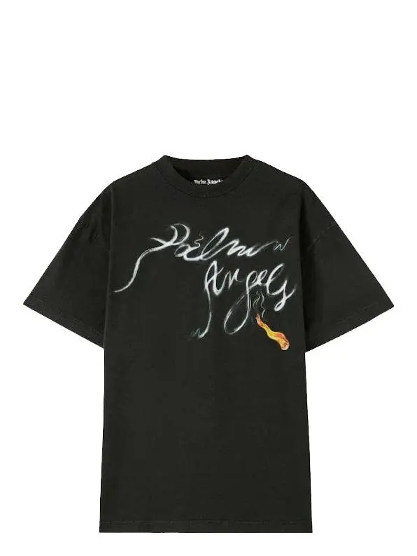 Palm Angels Foggy Pa T-shirt - Black/white