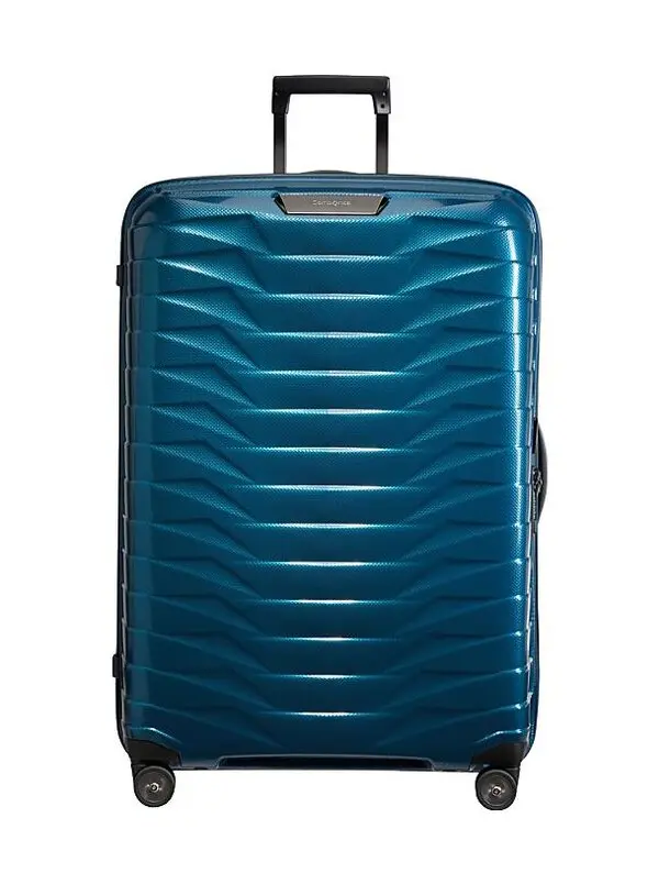 SAMSONITE Proxis Extra Large Spinner Checked Suitcase - Petrol Blue