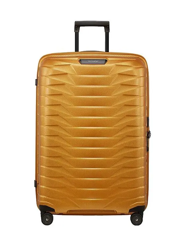 SAMSONITE Proxis Medium Spinner Checked Suitcase - Honey Gold