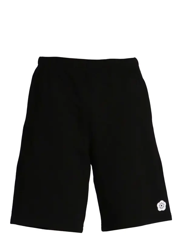 Kenzo Boke Flower 2.0-appliqué Shorts - Black