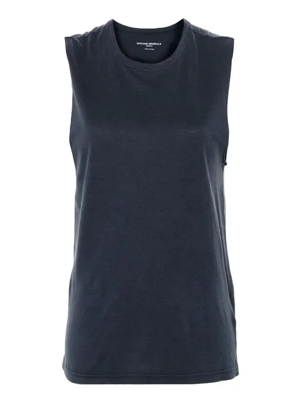 Officine Générale Crew-neck Tank Top - Blue
