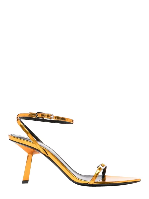Saint Laurent 75mm Kitty Sandals - Orange
