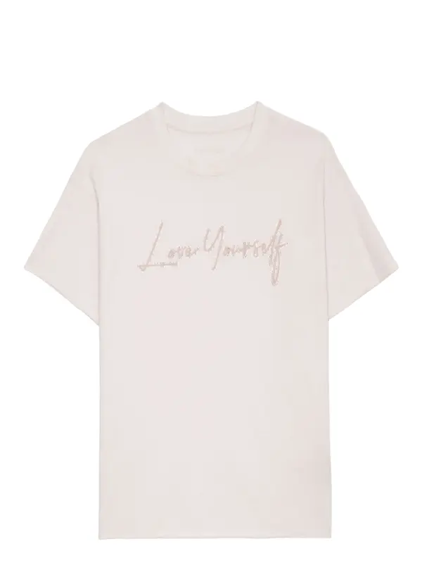 Zadig&Voltaire Tommer Co Love Yourself T-shirt - Neutrals
